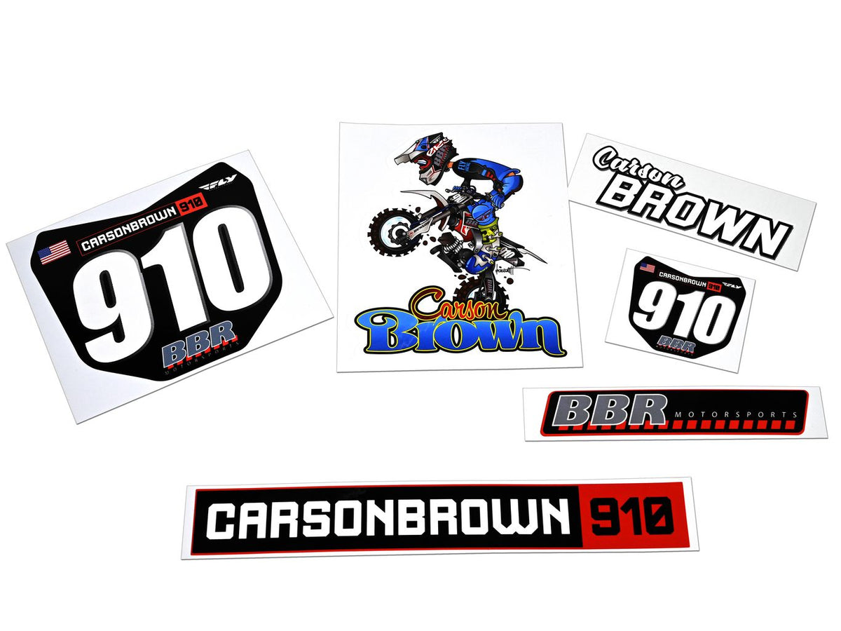 Carson Brown Sticker Set – BBR Motorsports